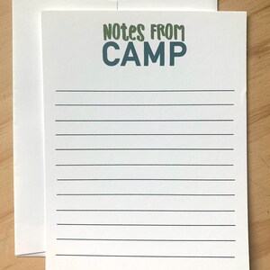 Kids Camp Note Card Set, Summer Stationery, Hello From Camp - Etsy