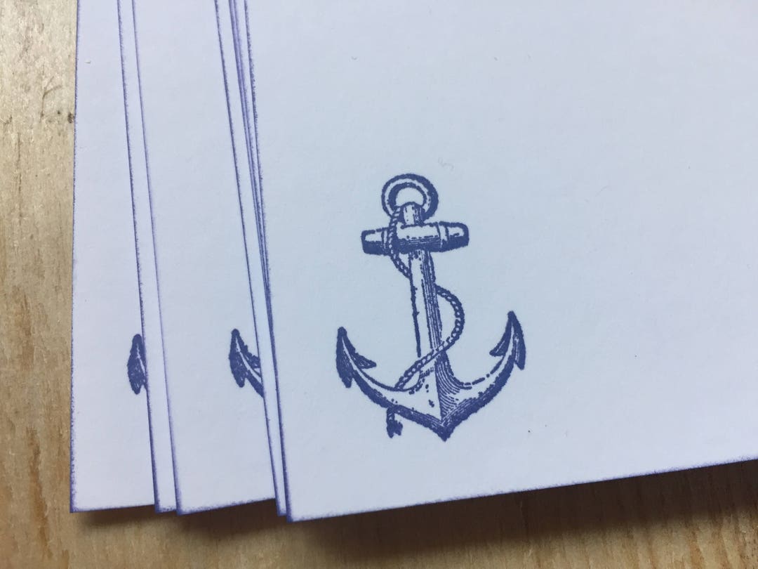 Anchor Stationery, Vintage Inspired Flat Note Cards and Envelopes ...