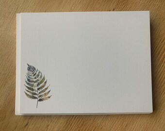 Fern Note Cards Stationery Set of 10 Cards in White or Light Ivory With ...
