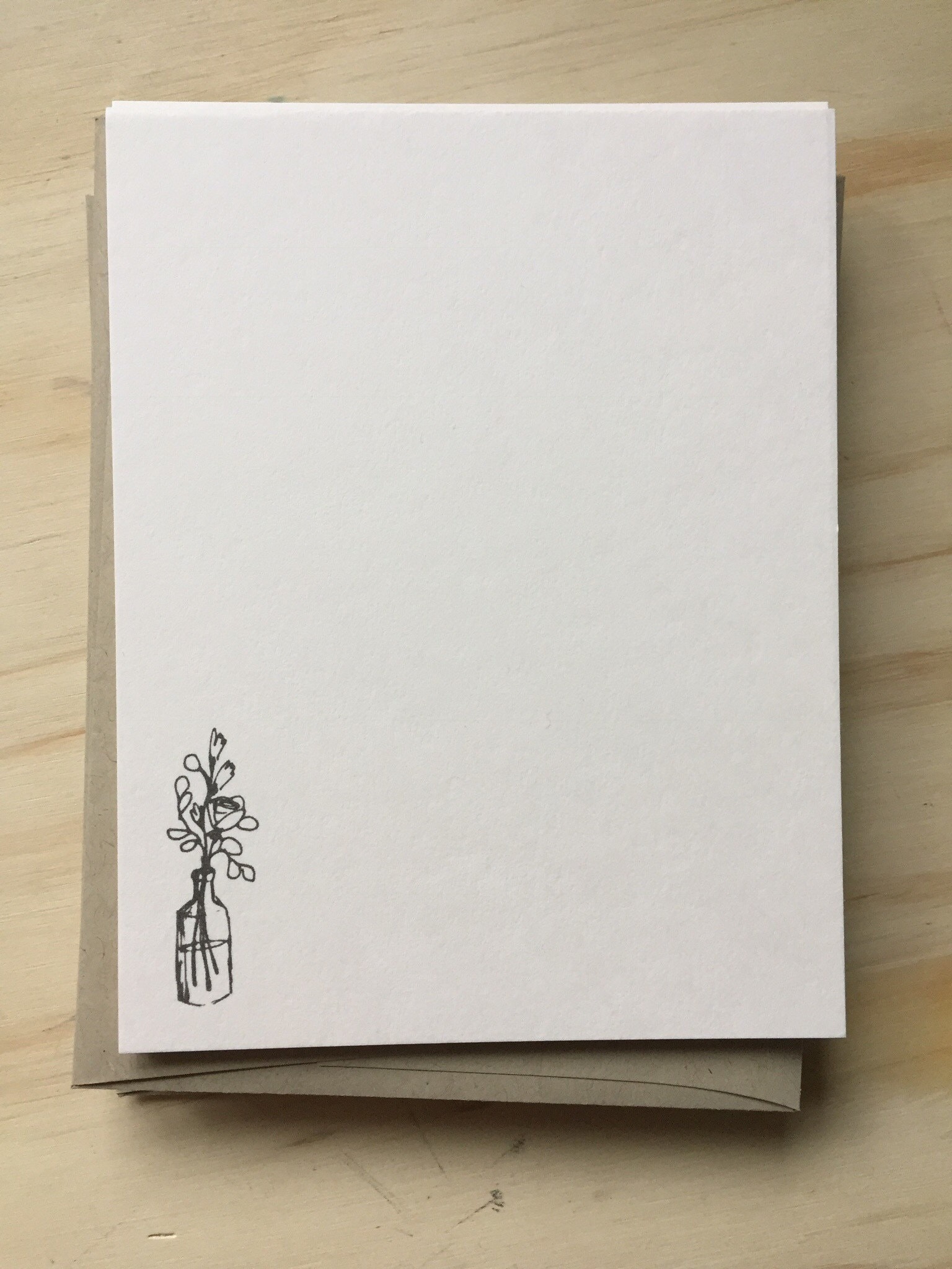 Floral Vase Note Card Set, Vintage Stationery, Hostess Gift - Etsy