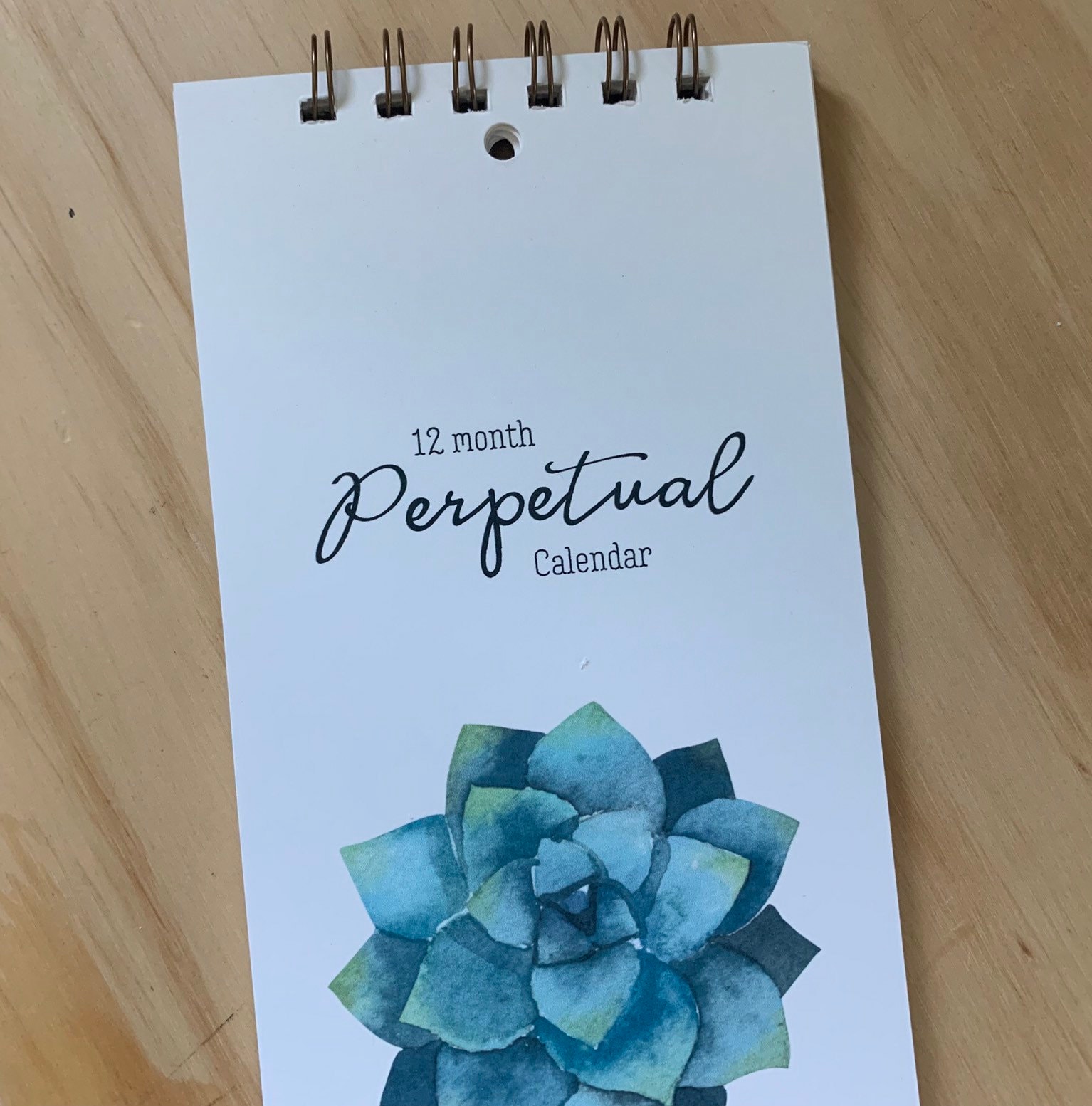 Vintage Inspired Perpetual Calendar. Birthday/anniversary Calendar ...