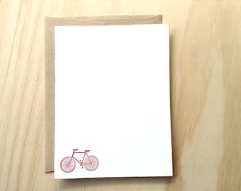 Bicycle Note Cards Stationery Set of 10 Cards - Etsy