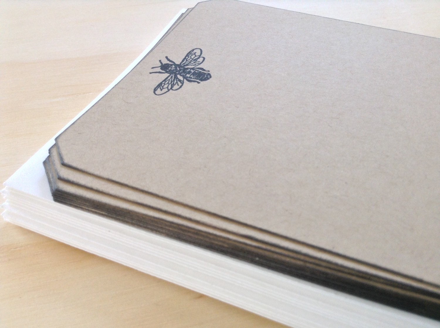 Bee Stationery Set Bee Note Cards Vintage Inspired Flat Note | Etsy