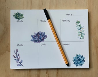 Weekly Planner Pad - Etsy