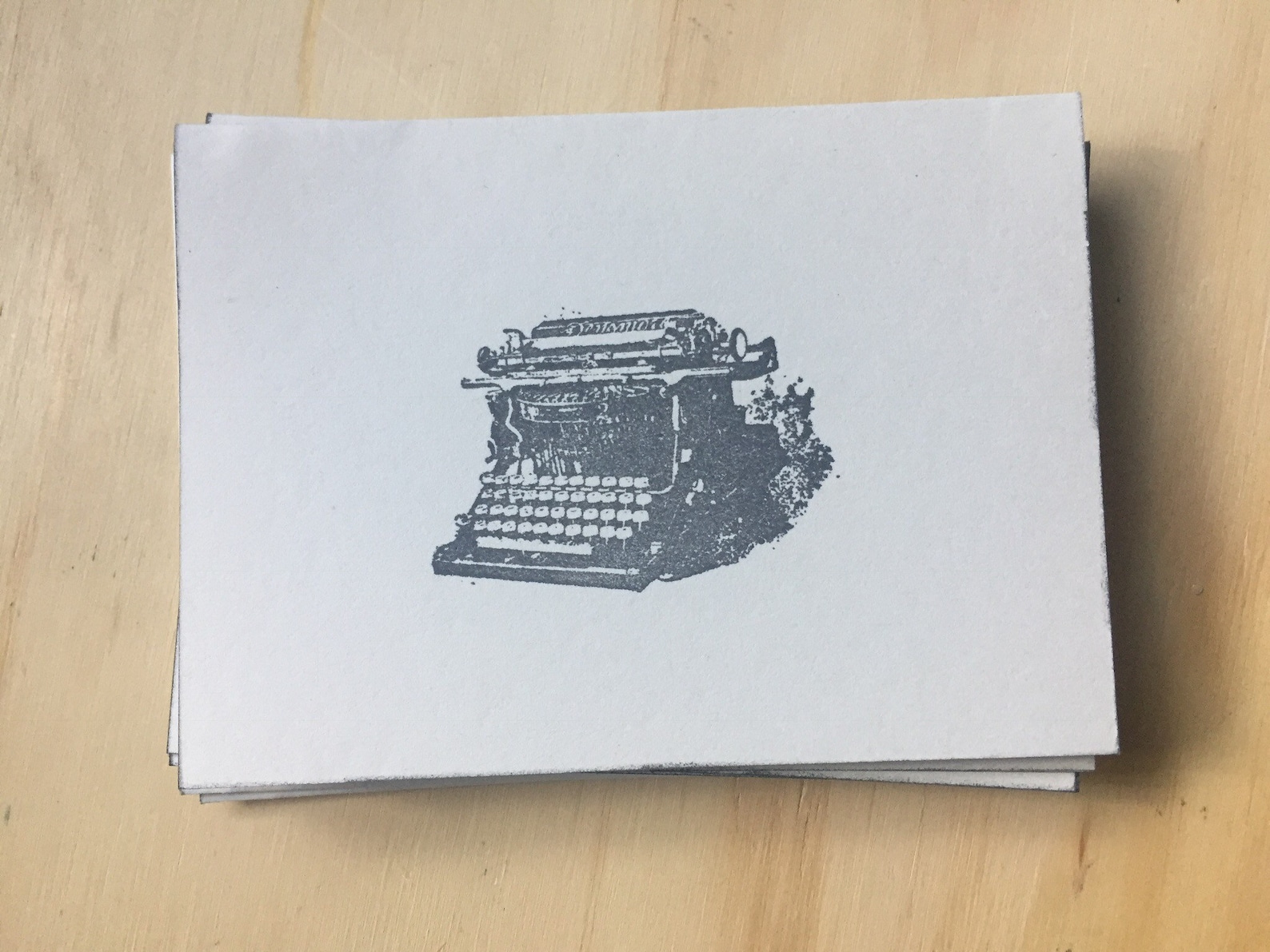 Typewriter Stationery, Vintage Inspired Folded Note Cards and Envelopes ...