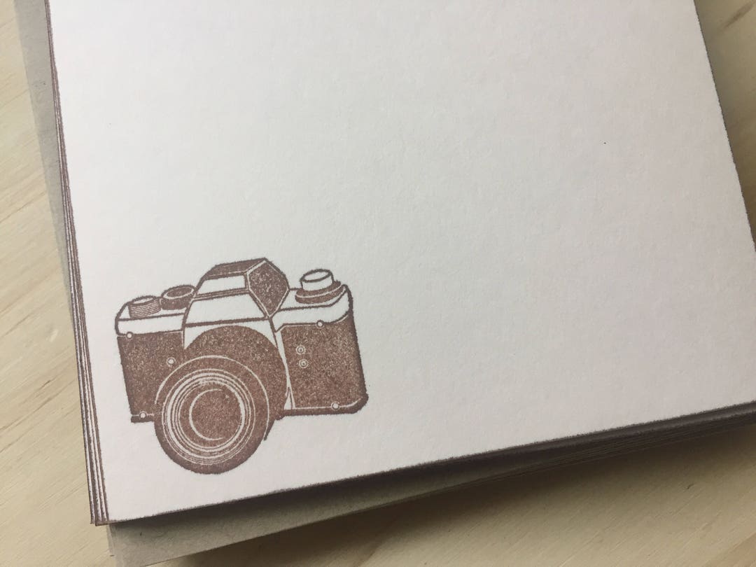 Retro Camera Stationery Set. Vintage Inspired Flat Note Cards and ...