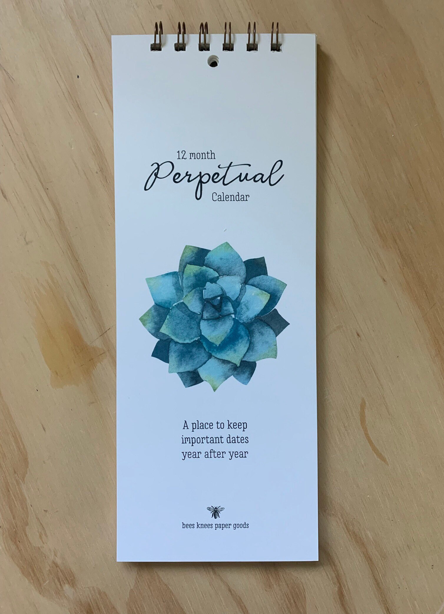 Vintage inspired perpetual calendar. birthday/anniversary | Etsy