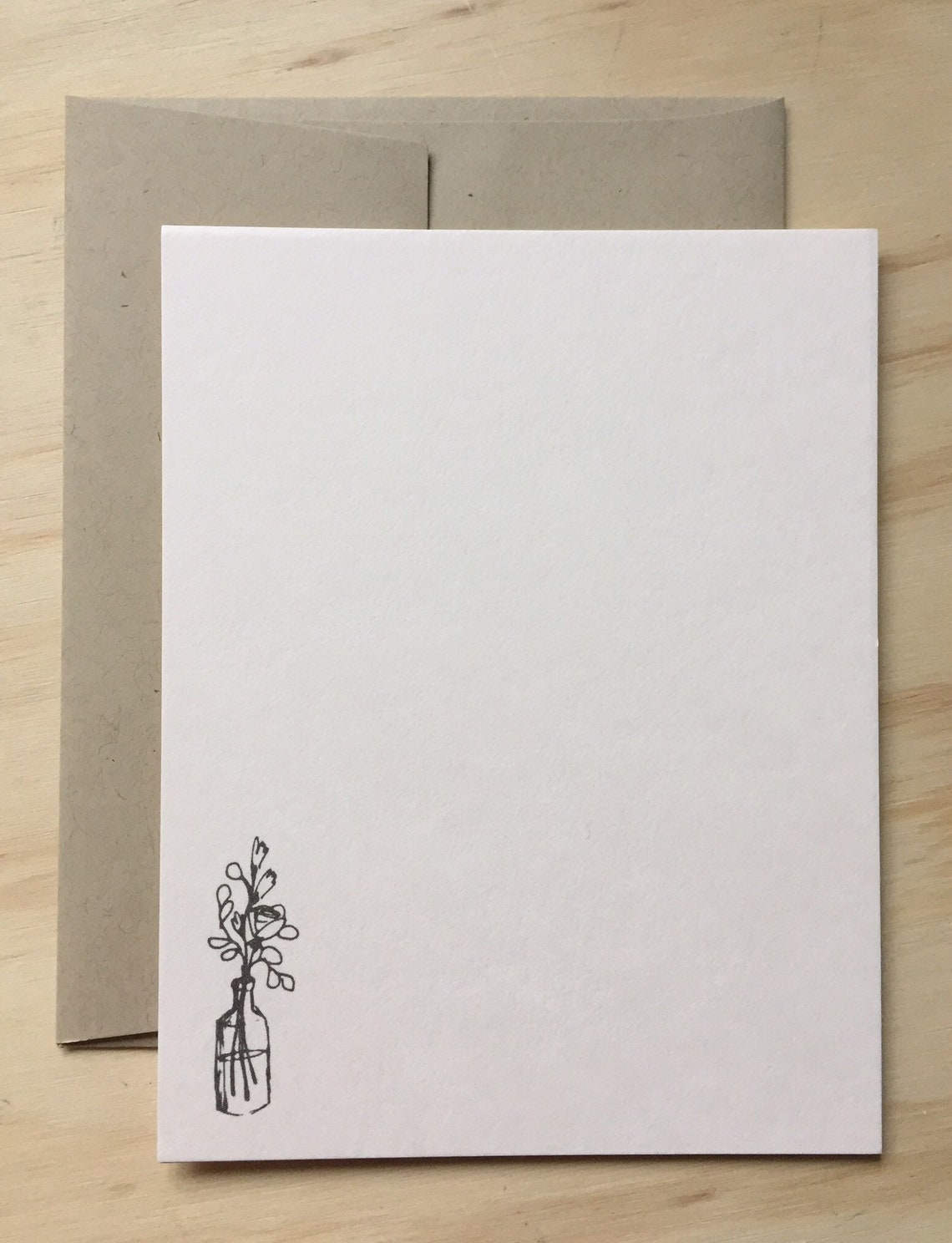 Floral Vase Note Card Set, Vintage Stationery, Hostess Gift - Etsy