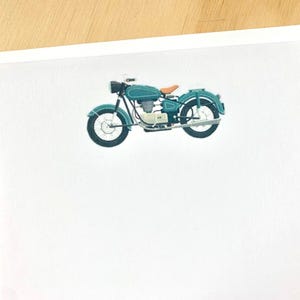 Vintage Motorcycle Note Cards, Stationery Set - Etsy