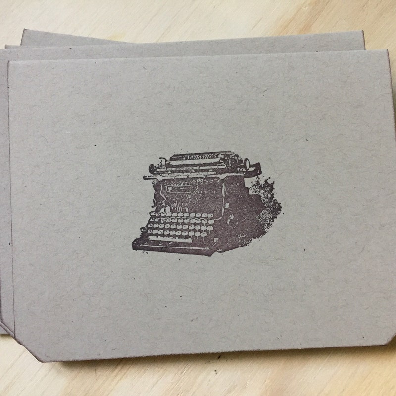 Typewriter Card - Etsy