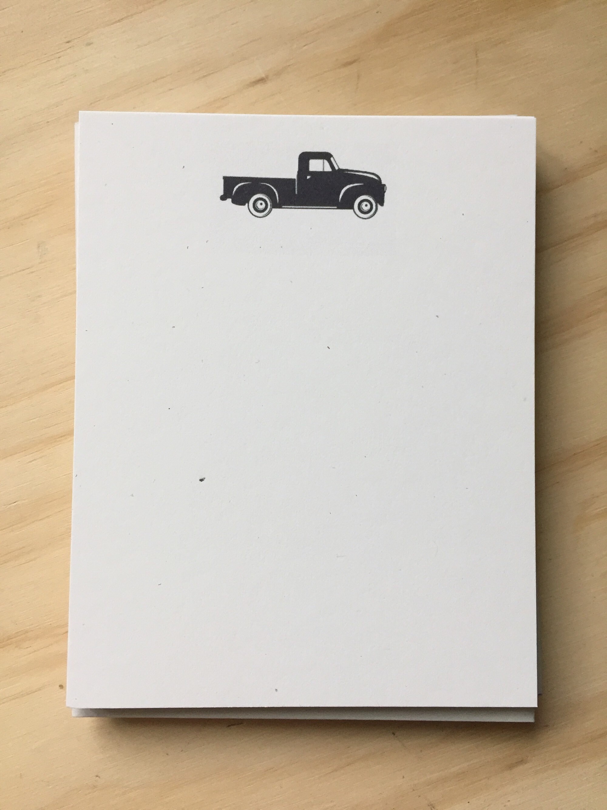 Vintage Pick up Truck Note Card Set Vintage Inspired Flat | Etsy