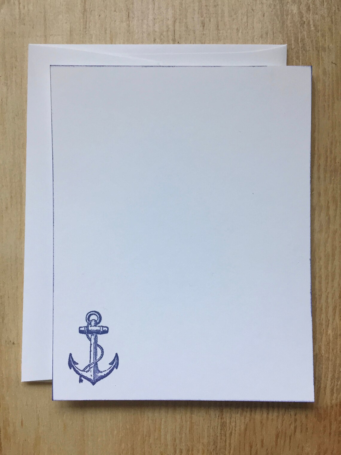 Anchor stationery vintage inspired flat note cards and | Etsy