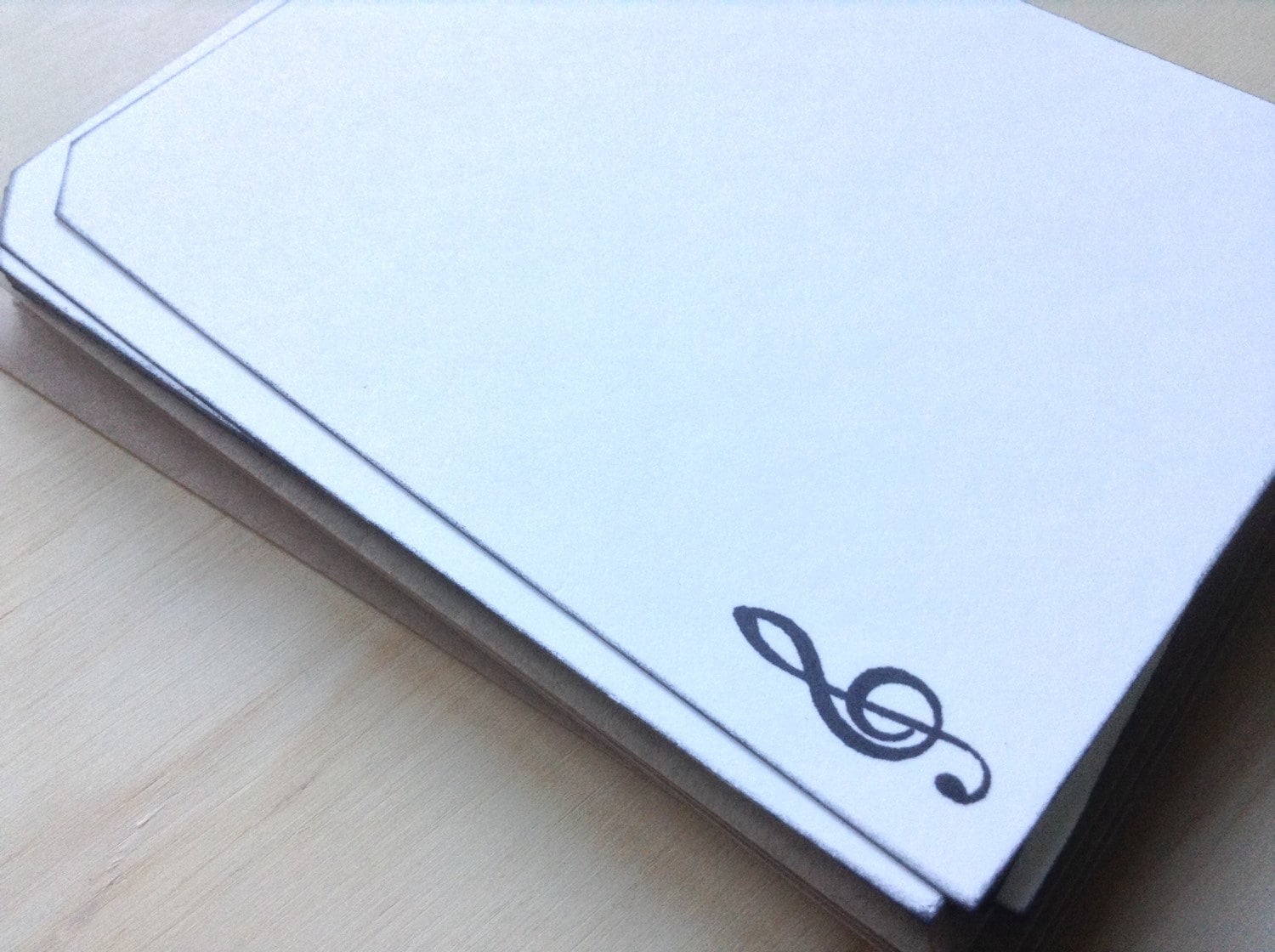 Vintage Inspired Flat Note Cards and Envelopes Music | Etsy