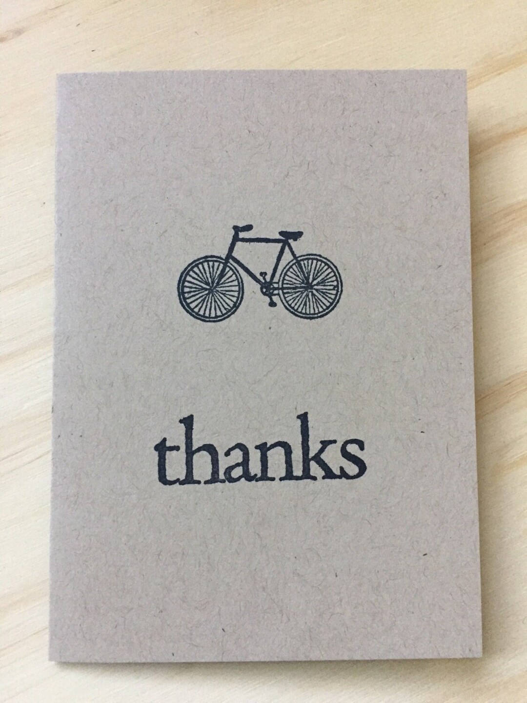 Vintage-inspired Bicycle Thank You Notes, Bicycle Note Cards, Folded ...