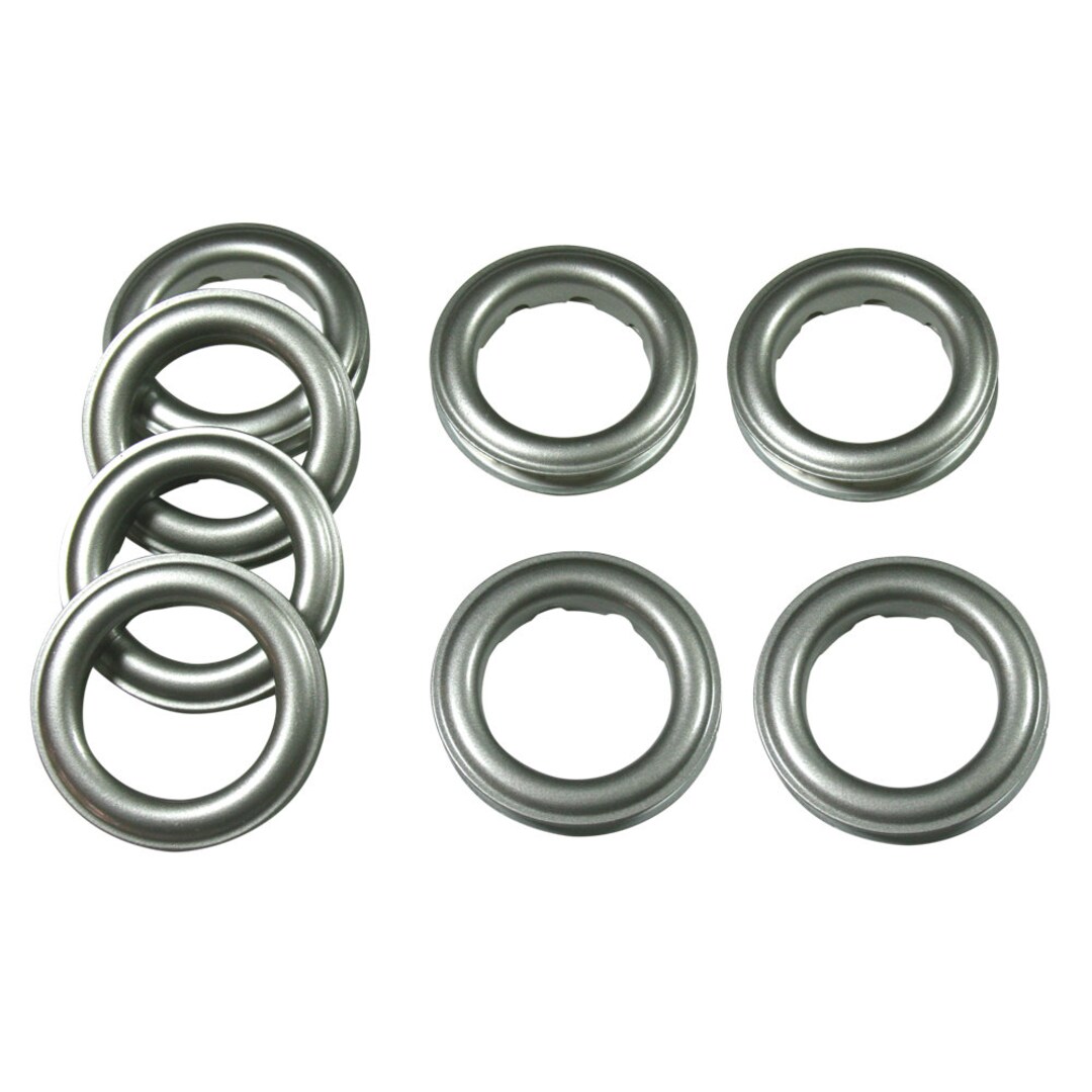 Fast Set Matte Nickel Metal Curtain Grommets GE12-T #12 Sewing Supplies ...