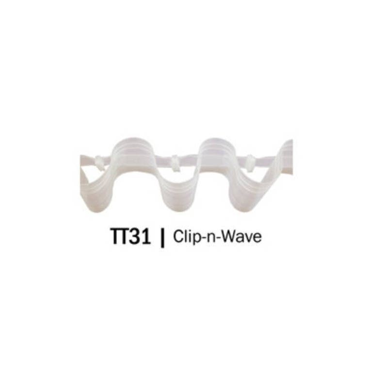 Clip-n-wave Curtain Tape 6 Yds X 3 1/8" Wide Drapery Tape - Sewing DIY ...