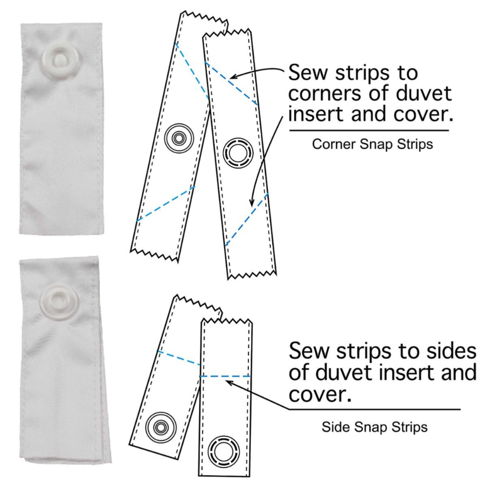 Duvet Cover Snap Strips Comforter Clips Donuts DIY Home Decor Bedding ...
