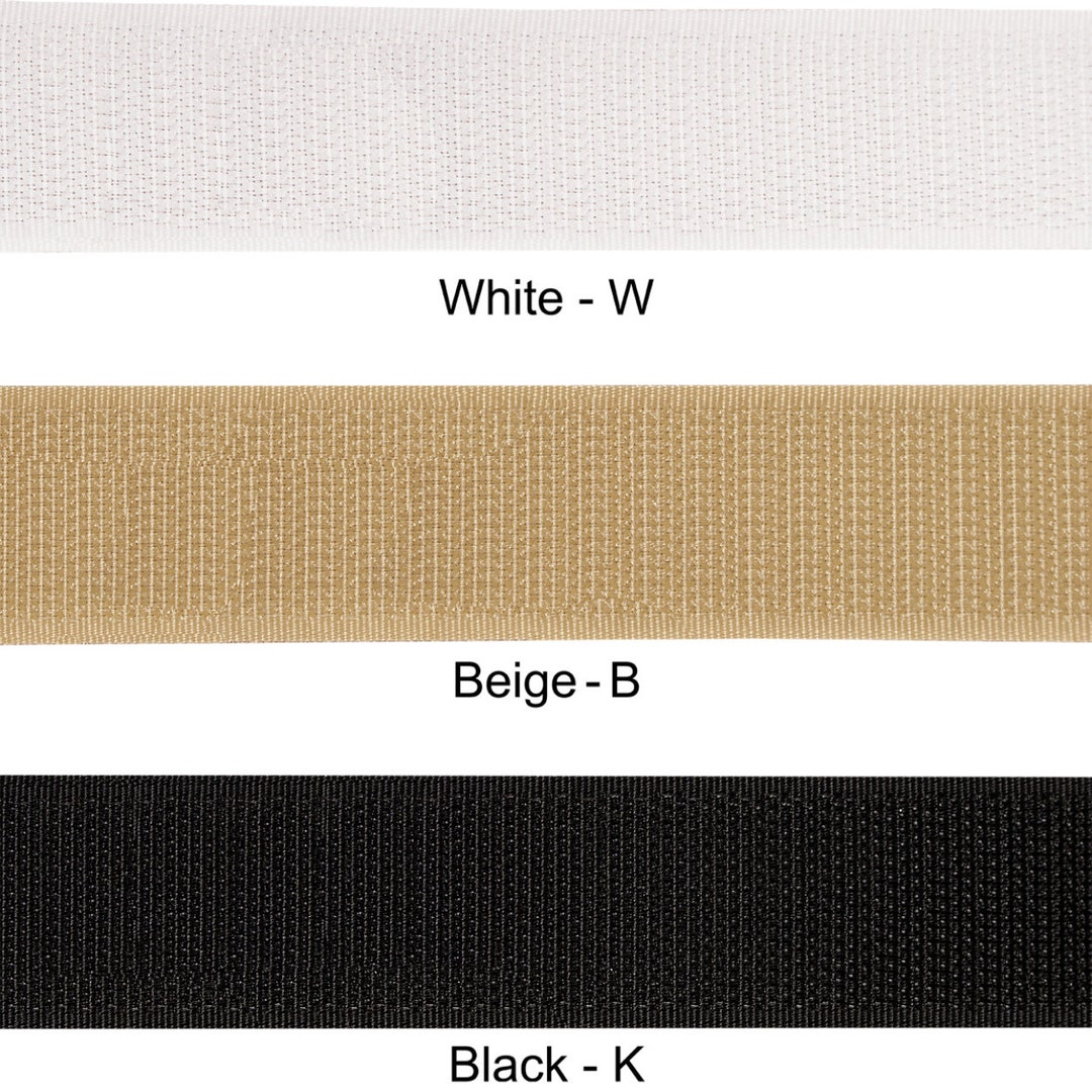 Hook and Loop Tape, Sew on Loop Tape, Sew on Hook Tape, 25 Yard Roll, 1 ...