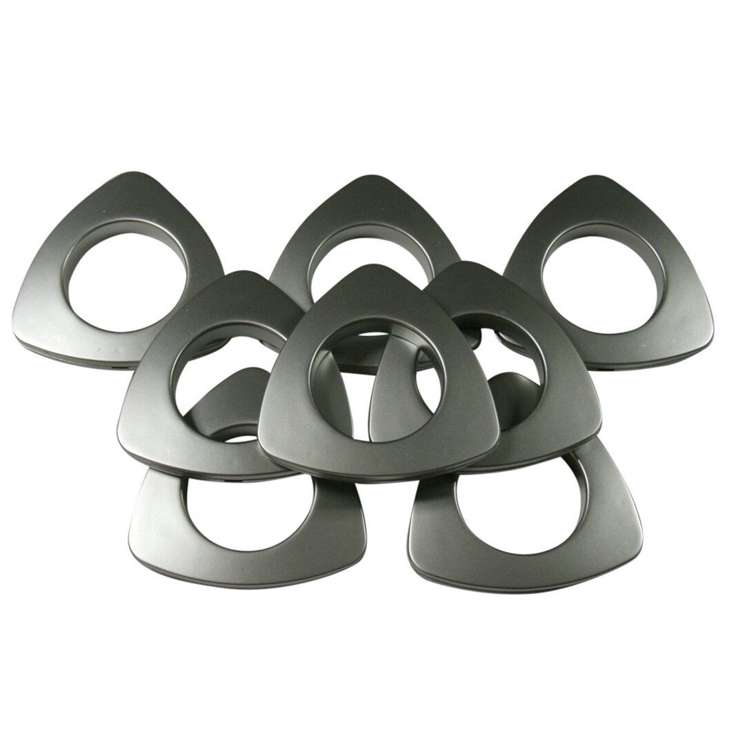 GPT10-T Matte Nickel #10 Plastic Triangle Curtain Grommets 1 3/8 ...