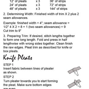 Mini Quick Pleater Perfect Pleat Set Sewing Pleaters Window Treatment ...