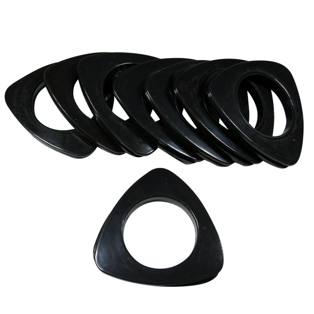 GPT15-K Black #15 Plastic Triangle Curtain Grommets 1 7/8" Inside ...