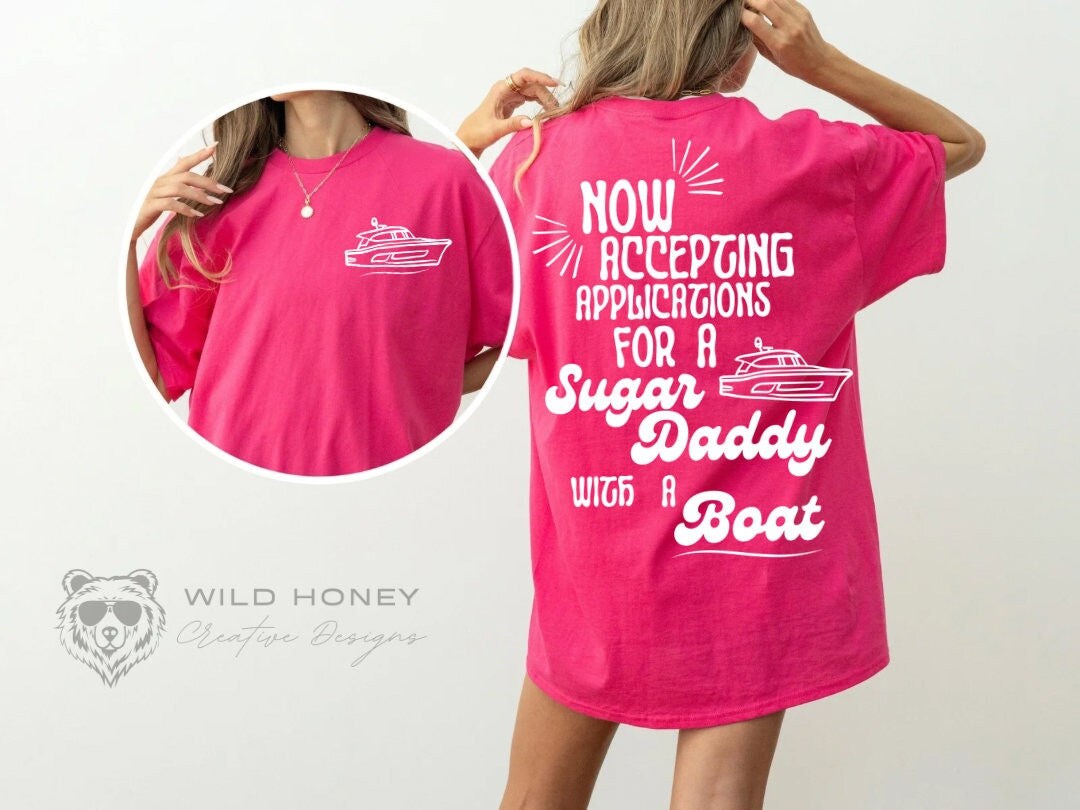 Sugar Daddy Boat PNG: Tipsy Funny Summer Lake Pool Meme Trendy Graphic ...