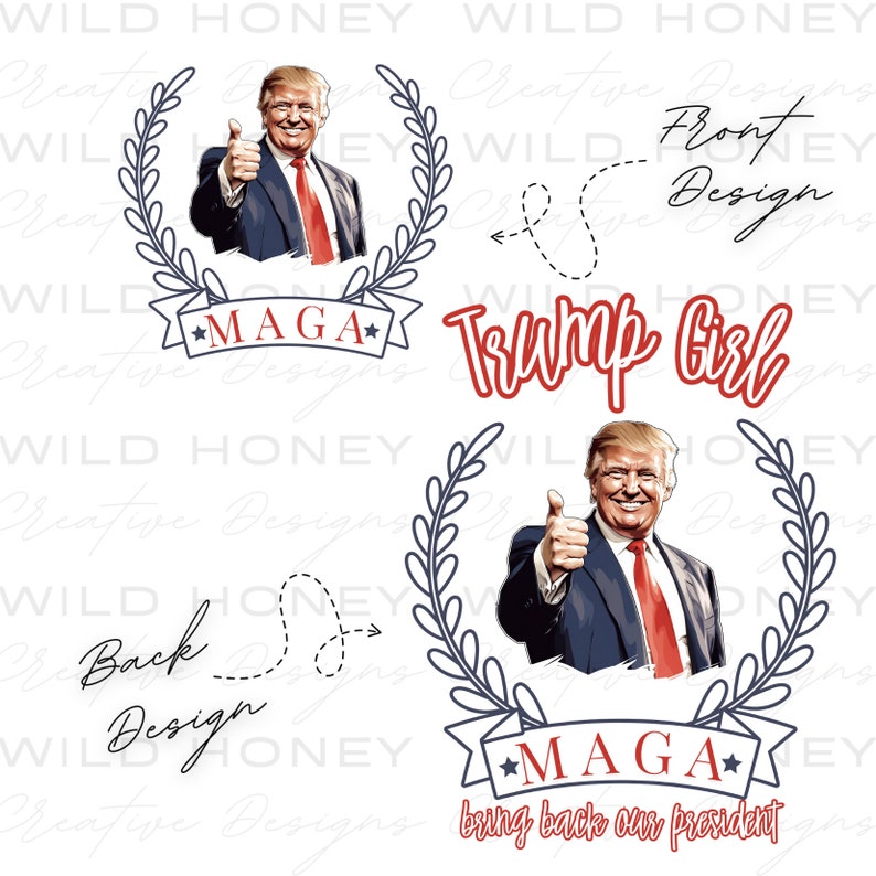 Trump Girl 2024 PNG: Election Preppy Political Take Back America ...