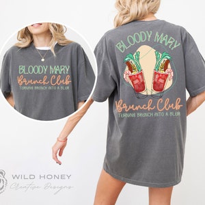 Bloody Mary Brunch Club PNG: Alcohol Funny Trendy Graphic Preppy - Etsy