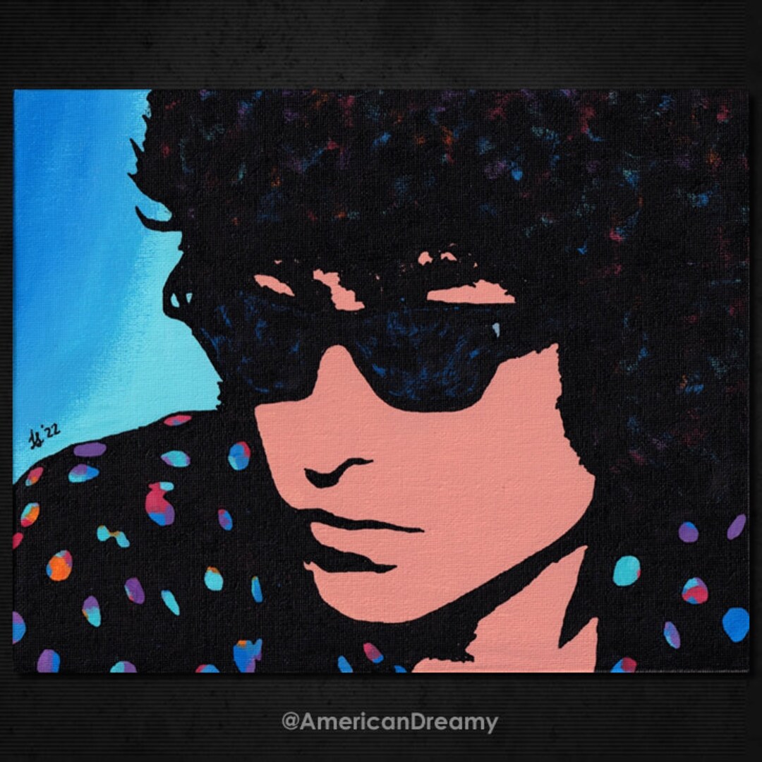 Original BOB DYLAN Pop Art PAINTING new 8x 10 Acrylics. Classic Rock ...