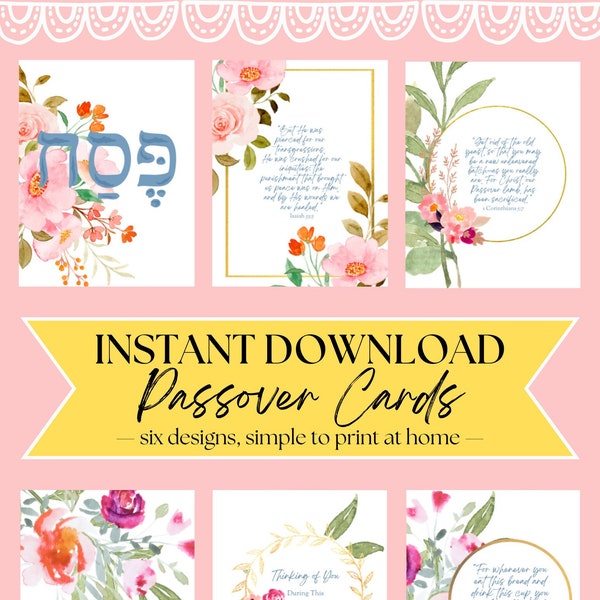 Passover Greeting Cards - Etsy