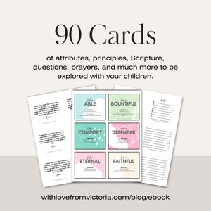 ABC Who God is Children's Bible Study Conversation Cards Instant ...
