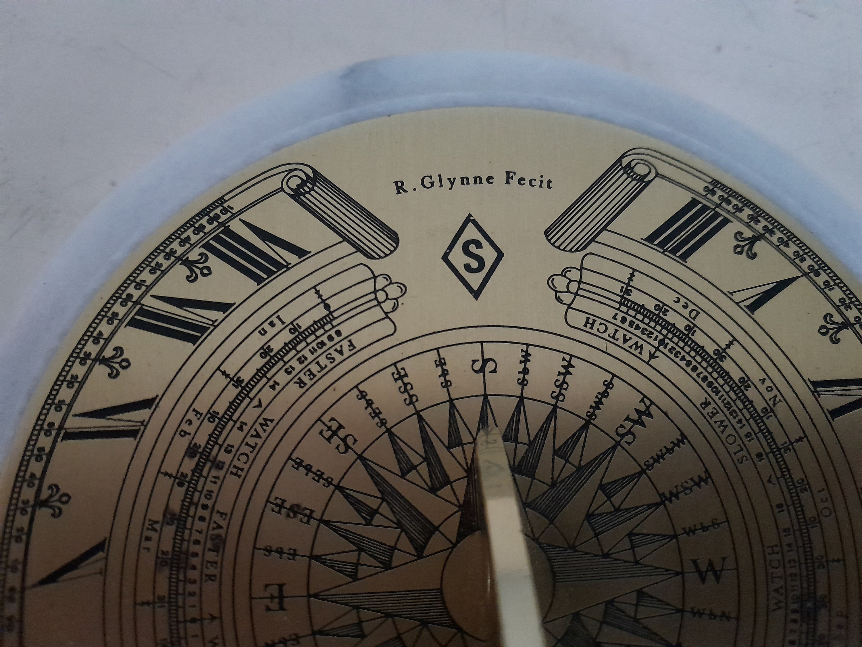 Vintage R Glynne Fecit Sundial by Authentic Models - Etsy