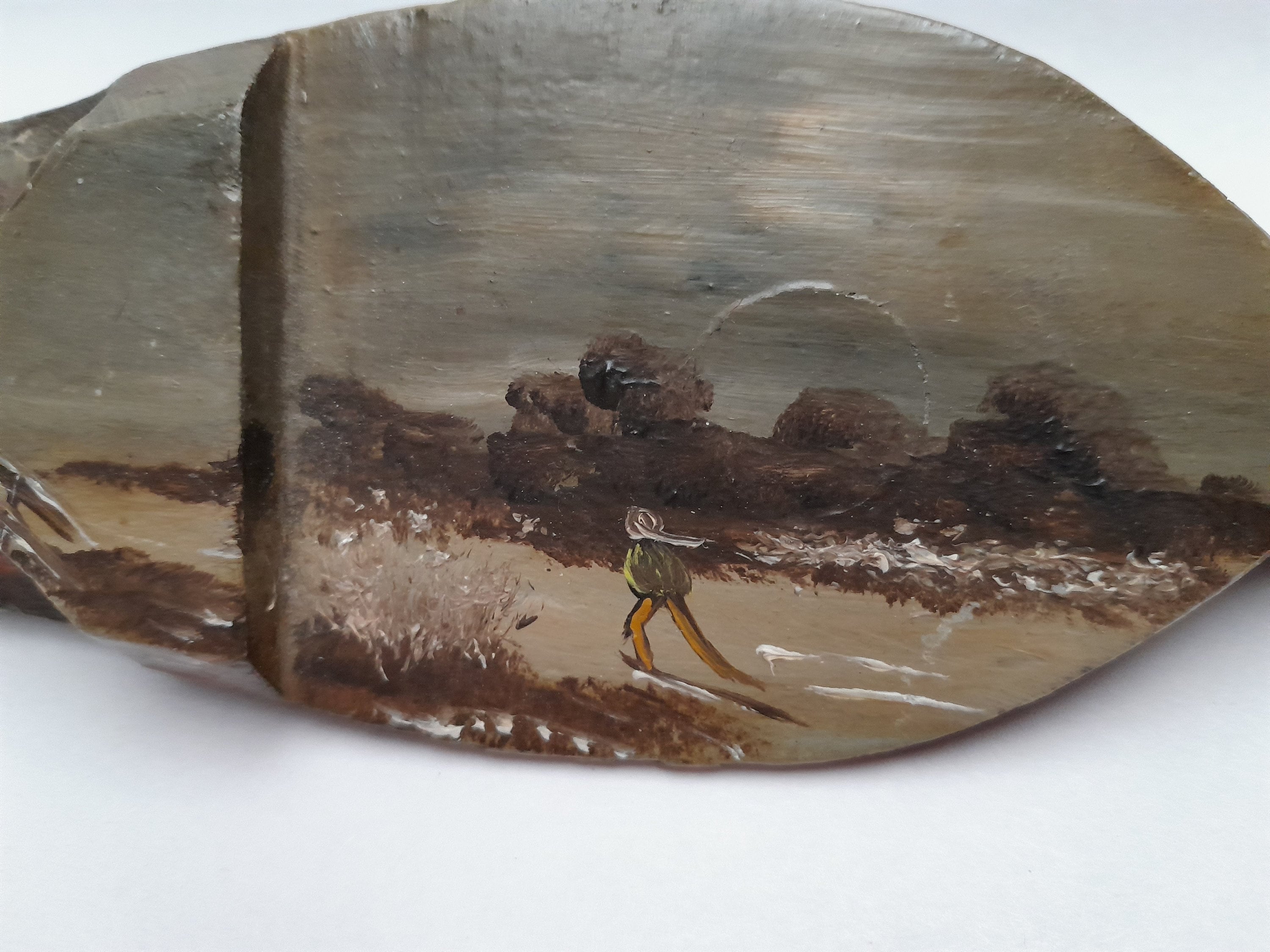 Antique Dutch Wooden Ice Skate Painting Netherlands - Etsy