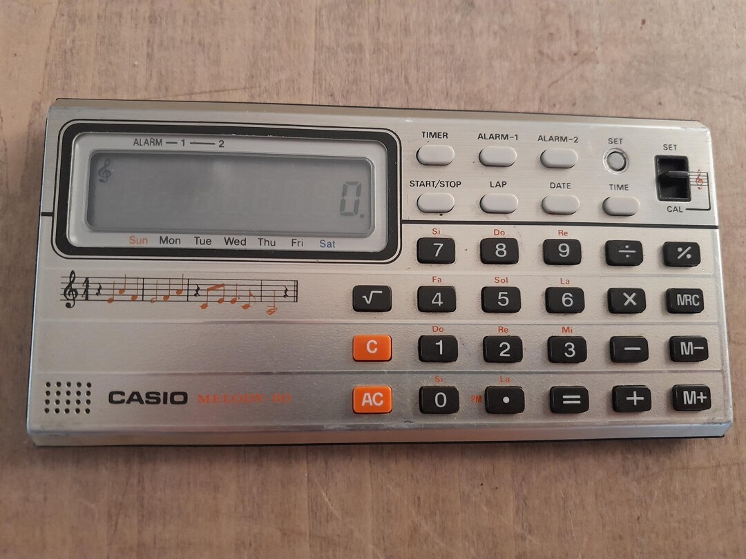 Vintage Casio Melody 80 Calculator - Etsy