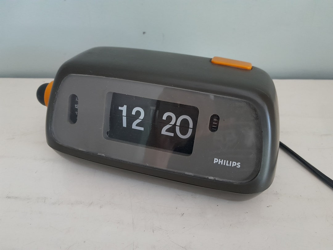 Philips 70s Space Age Clock Vintage Flip Clock Alarm Clock - Etsy
