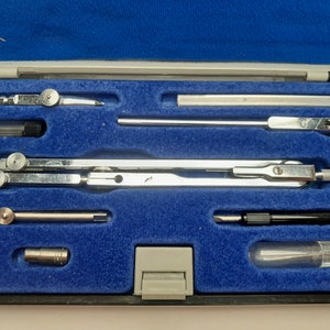 Vintage Everest Compass / Drawing Instrument Set - Etsy