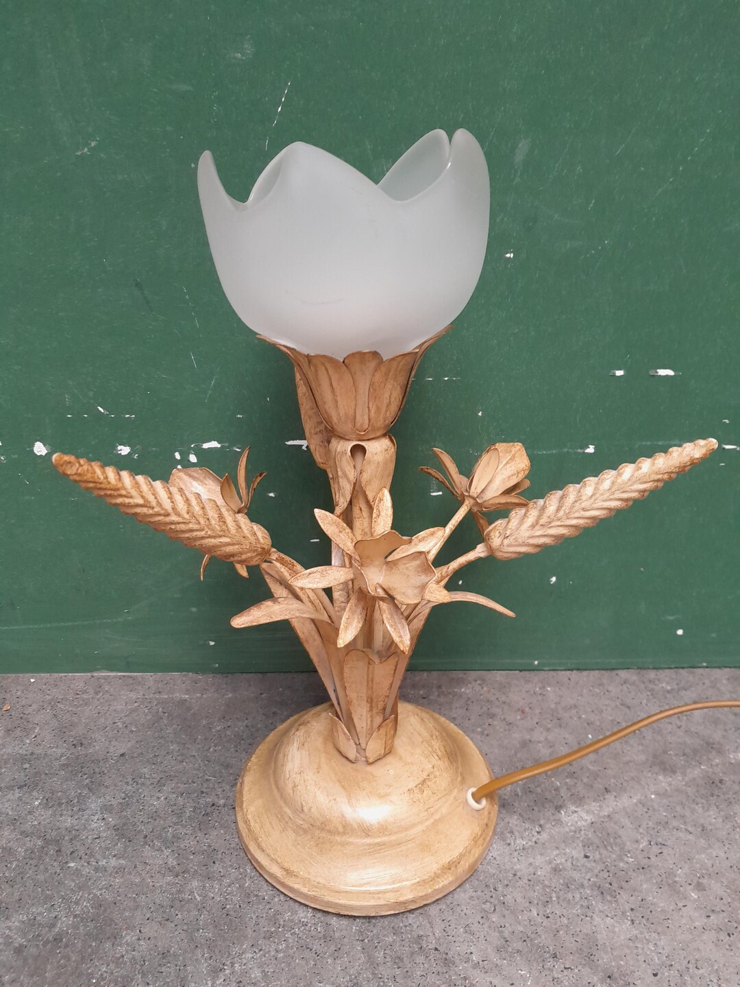 Vintage Wheat Ear Table Lamp - Regency - Italy - Etsy