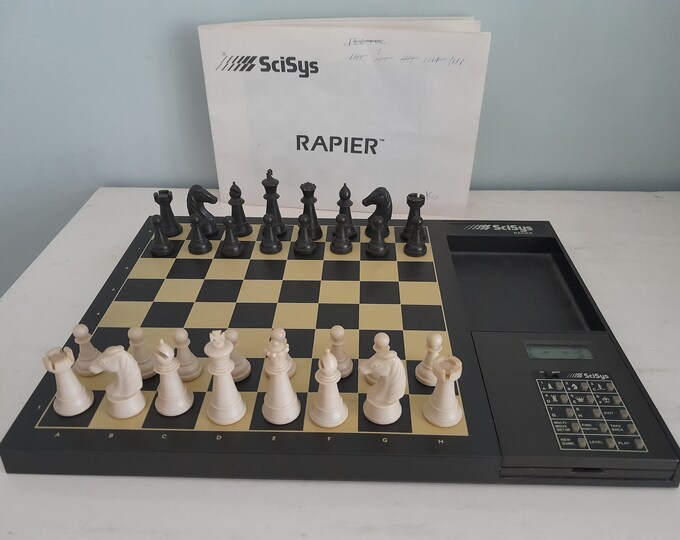 Porta Chess, Portable Pocket Digital Vintage Chess, 1982 Computer Chess ...