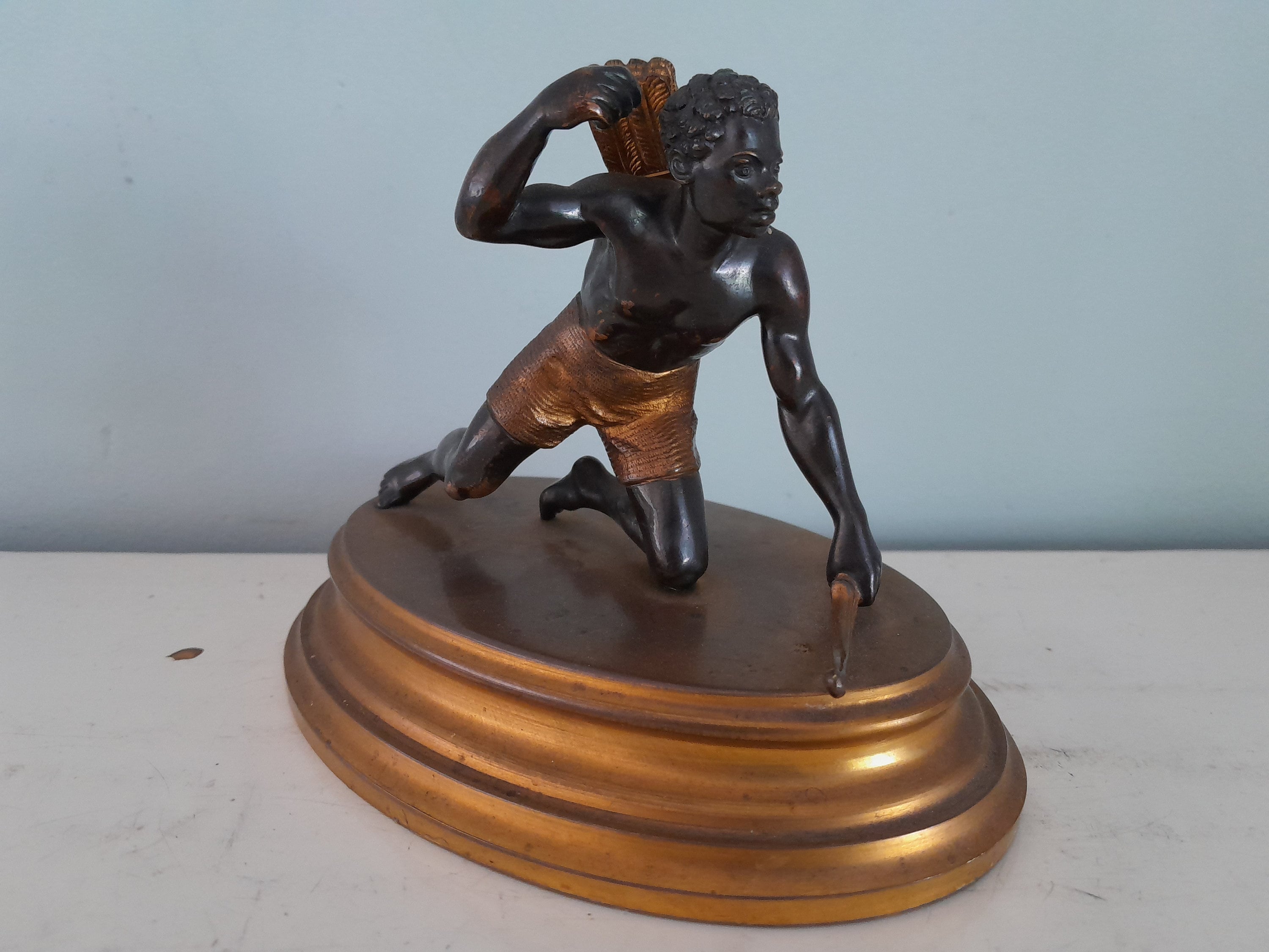 Bronze Sculpture Archer African - Etsy