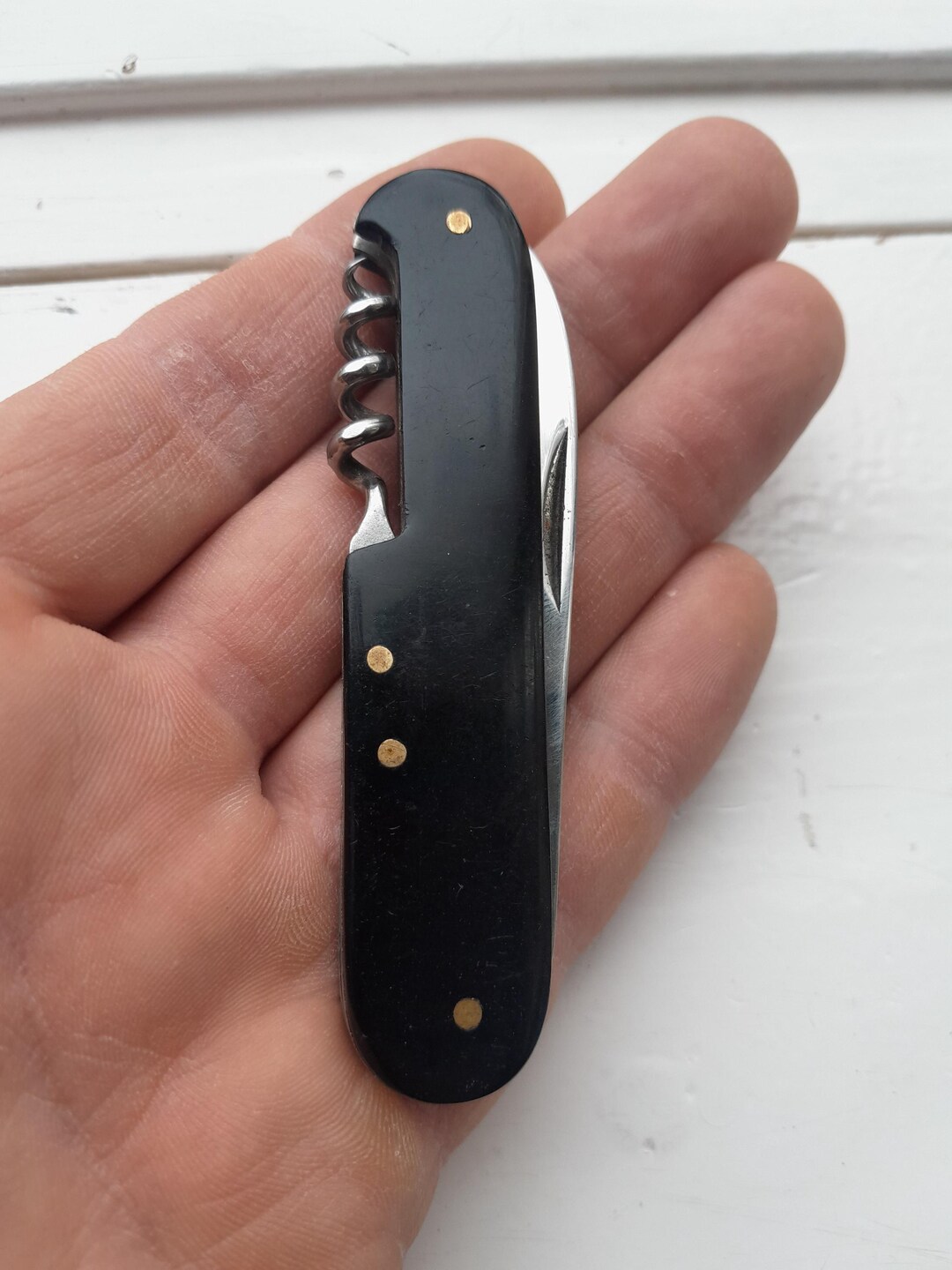 Vintage Black Gerlach Pocket Knife - Poland - Etsy