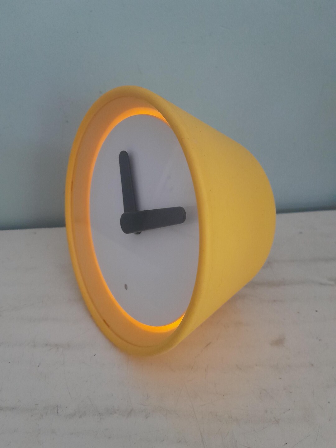 Vintage Ikea Stolpa Clock Yellow - Design Henrik Preutz - Etsy