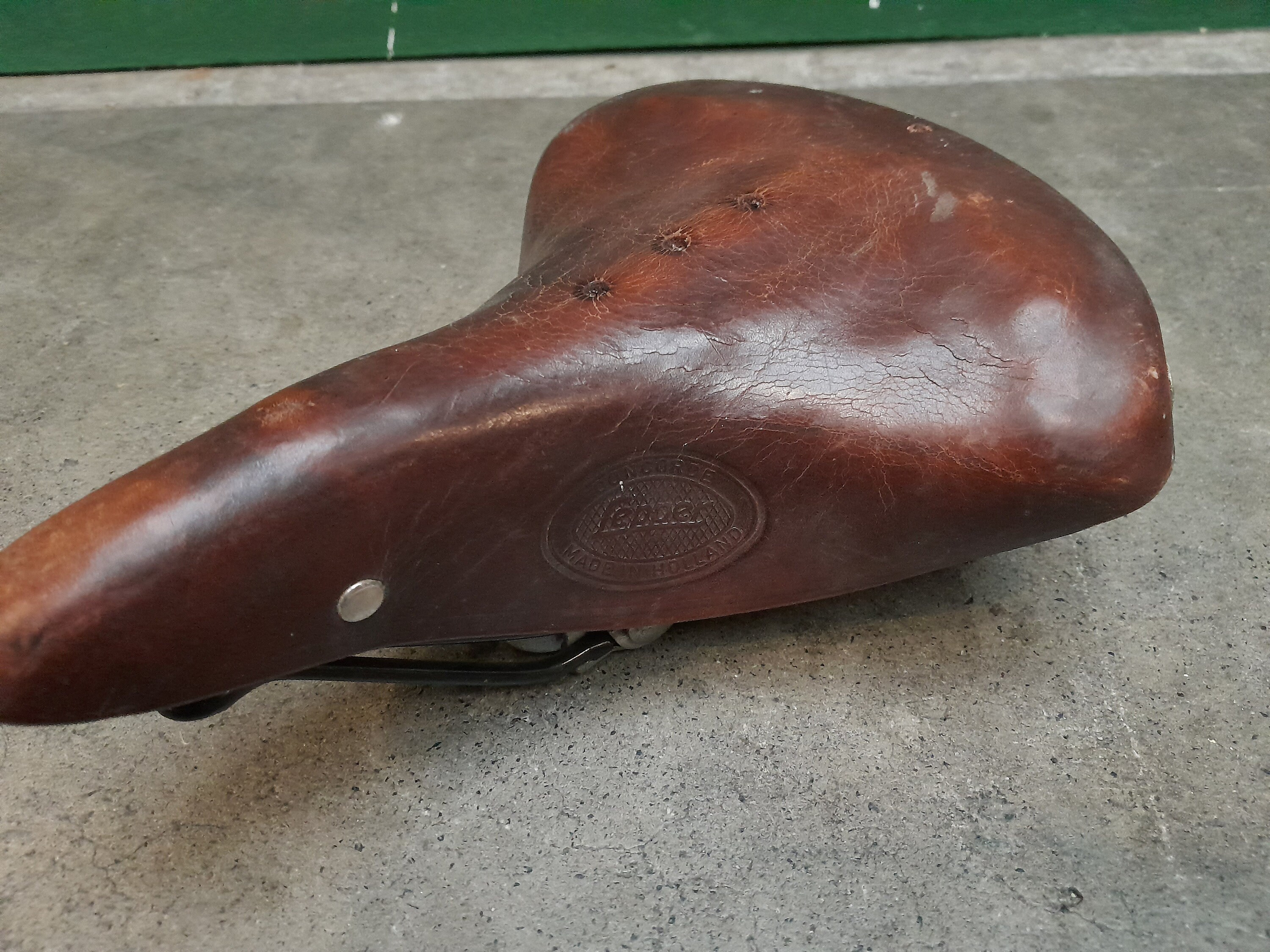 Vintage Lepper Concorde Saddle Bicycle Saddle Leather Dutch - Etsy
