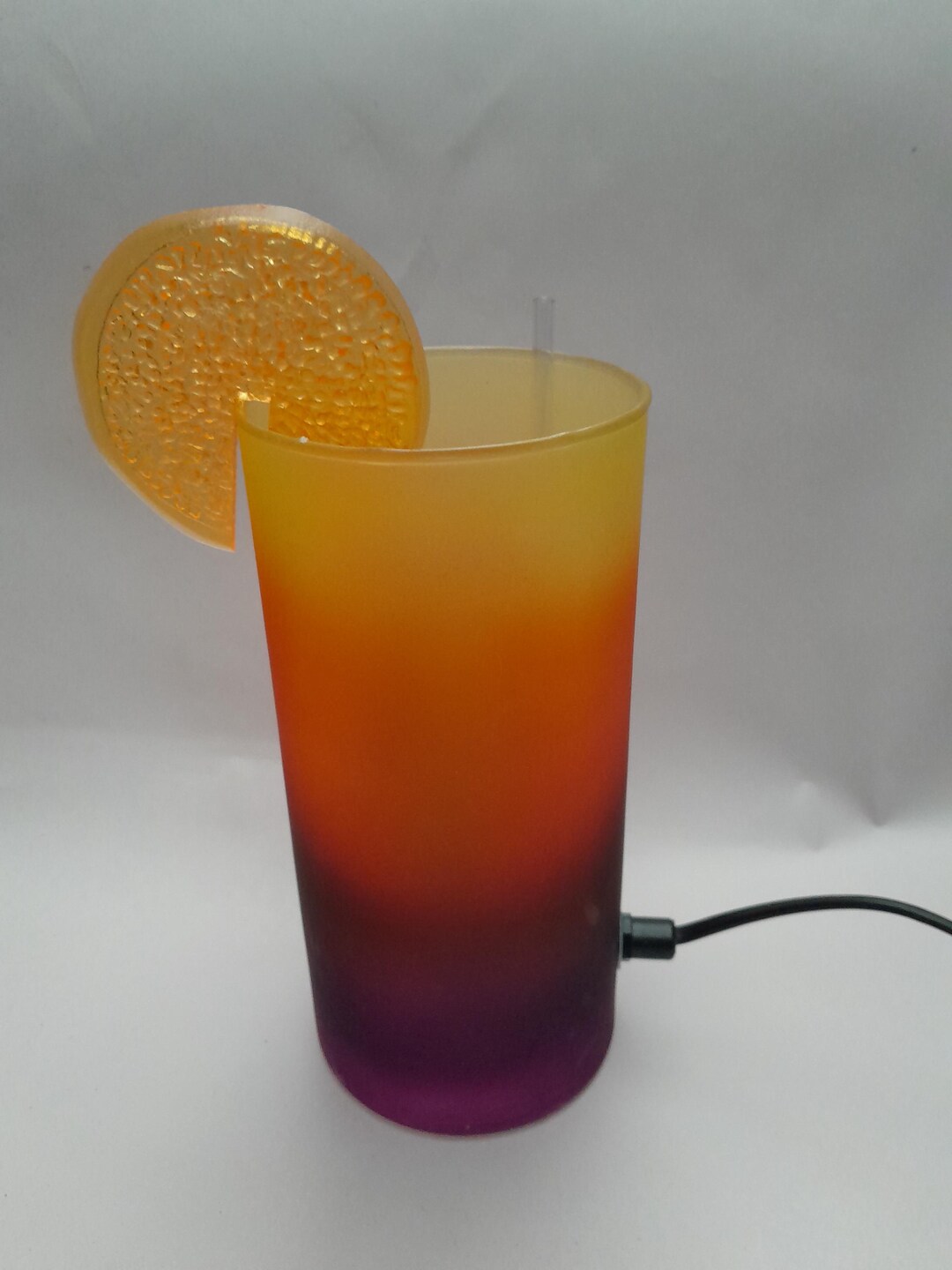 Vintage Cocktail Glass Lamp - Cocktail Lamp From the 90s - Etsy
