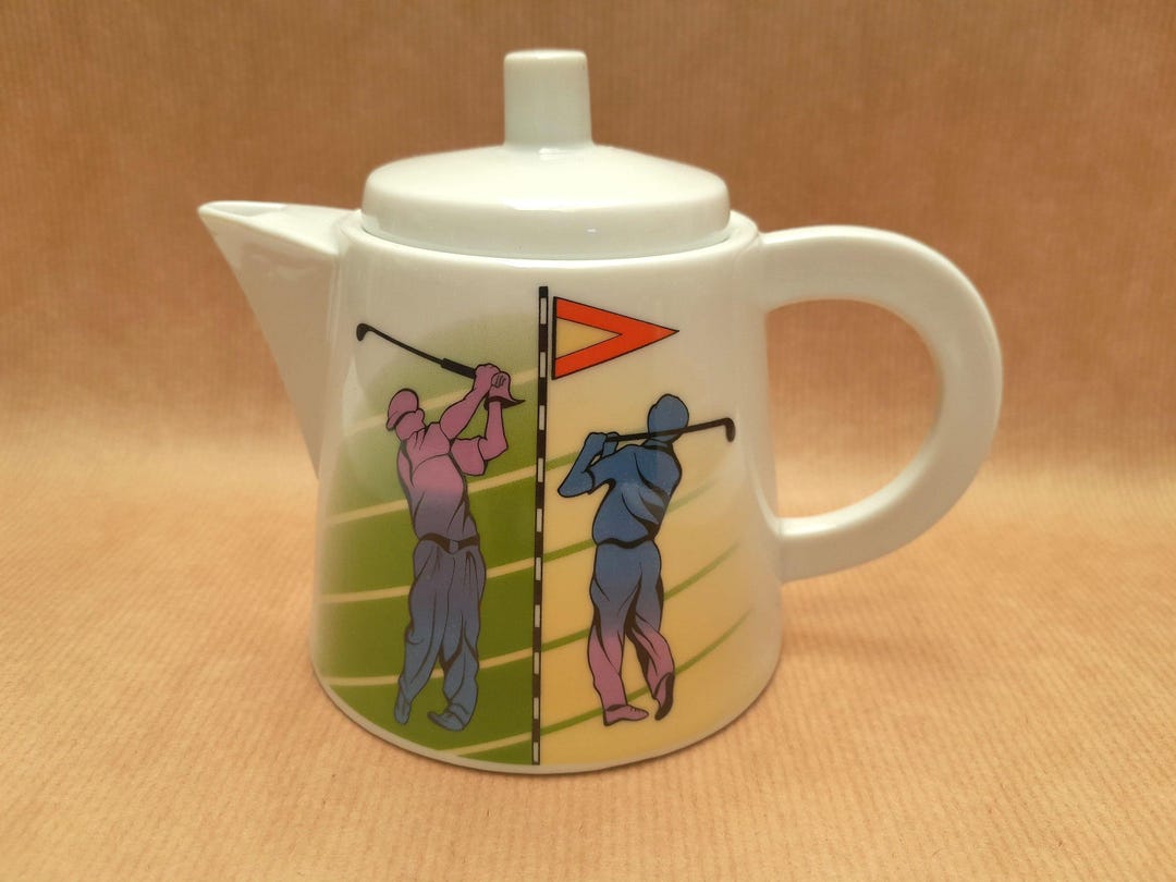 Vintage Veltmann Weiden Vip Collection Small Teapot - Golfer - Etsy
