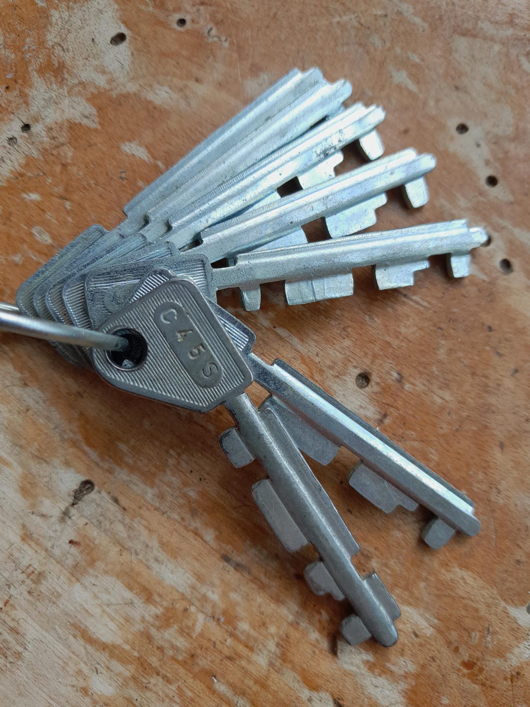 Vintage Bicycle Lock Keys - Set of 7 Different Keys - Etsy