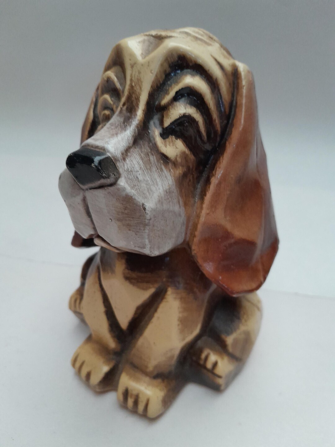 Vintage Basset Hound Sad Dog Piggy Type Bank - Hong Kong - Plastic - Etsy