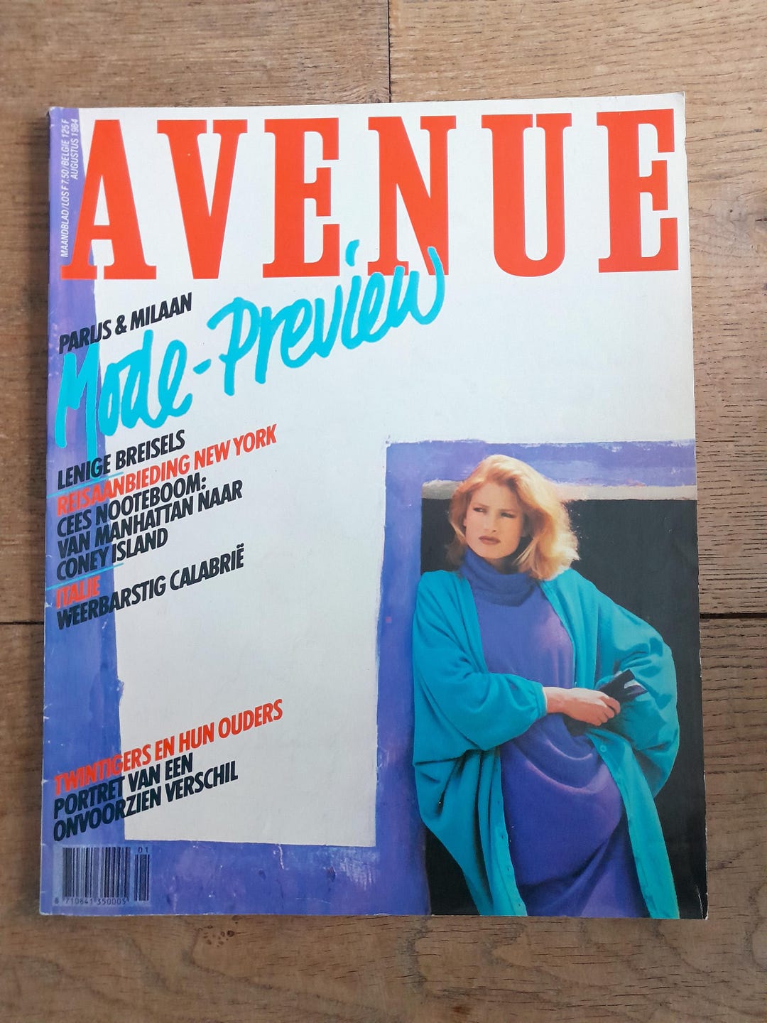 Vintage Dutch Fashion Glossy Magazine AVENUE August 1984 - 80s ...