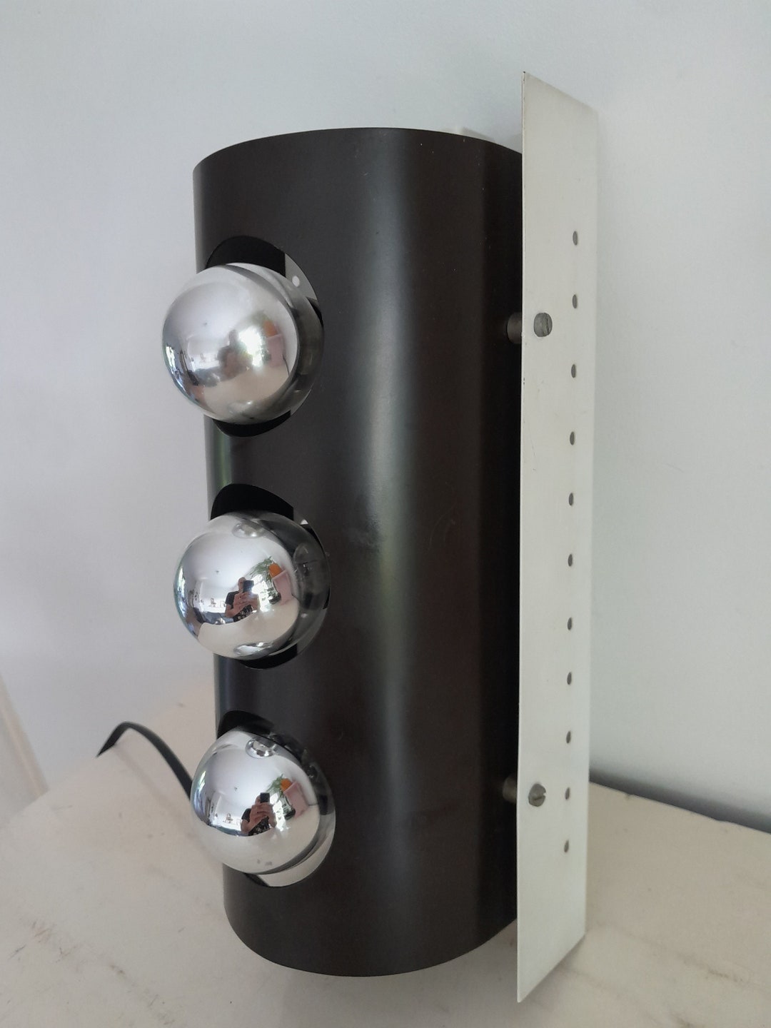 Vintage Wall Lamp Metal - Mid-century 60s - Etsy