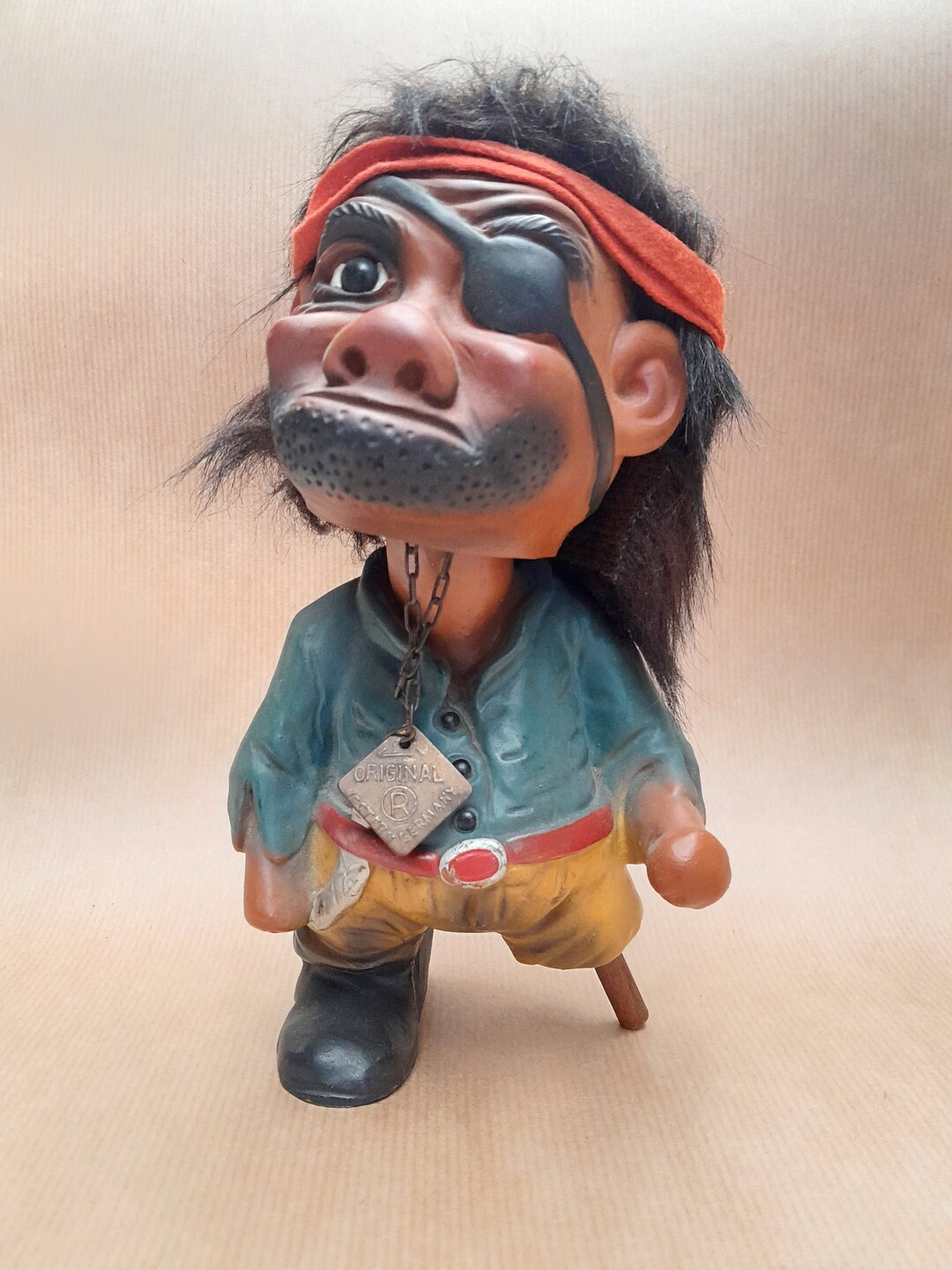 Vintage Figure Heico Pirate - Bobblehead, Made in West Germany 1960s ...