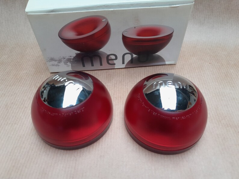 Menu Salt & Pepper Shaker Red - Pernille Vea - Danish Design - Etsy